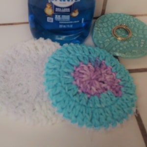 Cotton Dish Scrubby, Set of 2, Crochet , Eco Friendly , Dish Rag ...