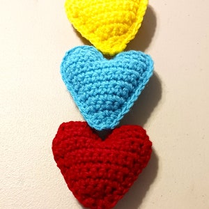 Puffy Hearts, Trio of Hearts, Heart Decor, Red Hearts, Turquoise Hearts ...