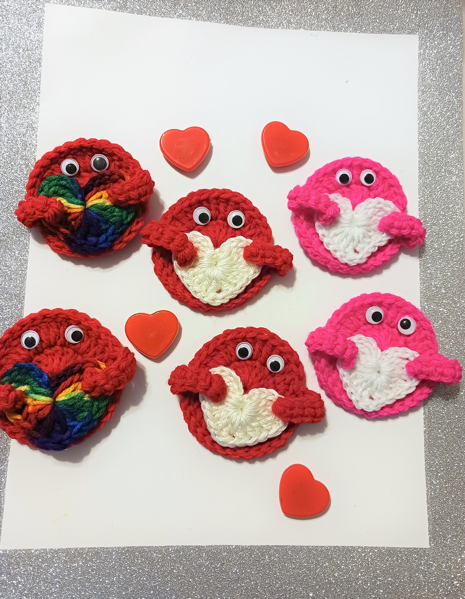 Rainbow Pocket Hug Love Note Red Pocket Hug Pink Pocket - Etsy