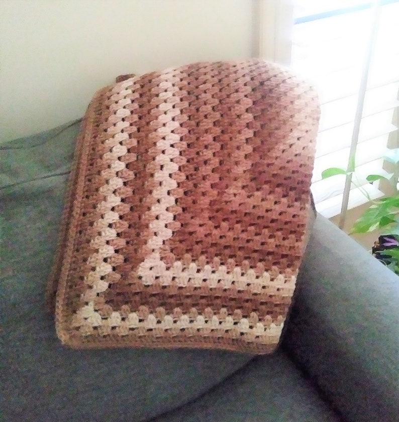 Afghan Throw Brown Lap Blanket Blanket Crochet Blanket - Etsy
