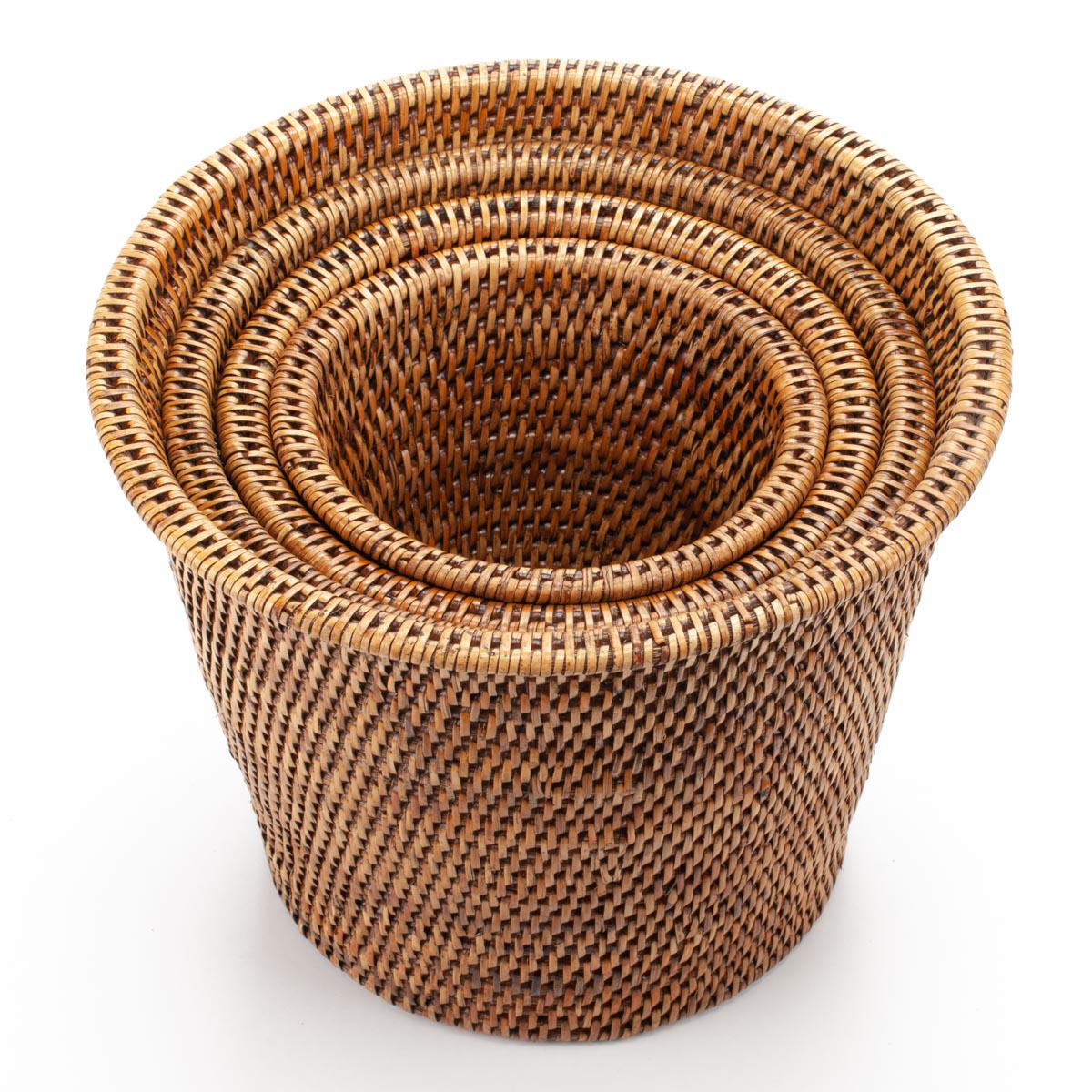 For 9" Pots | Handwoven Rattan Planter Pot | Boho Indoor Plant Basket ...