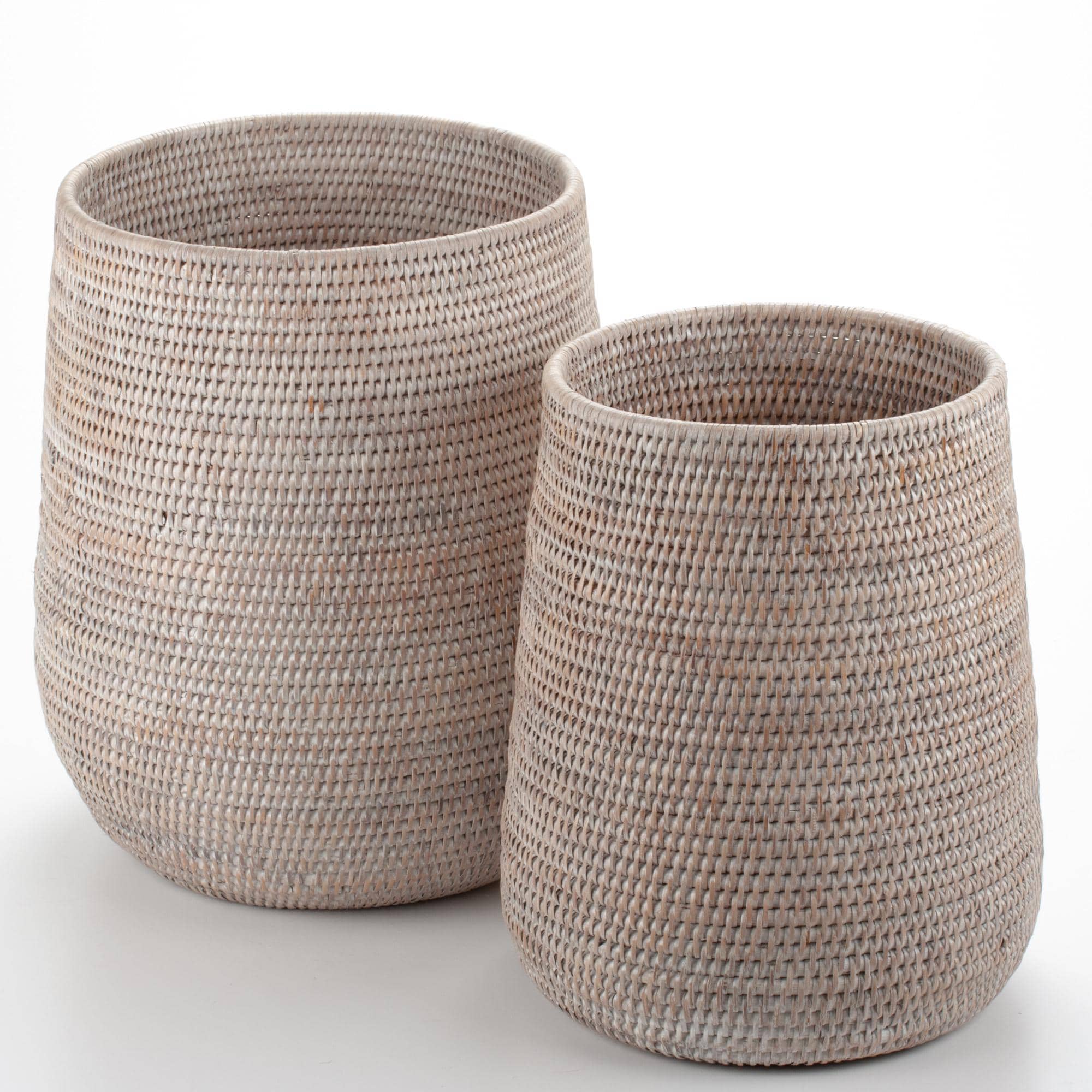 Large Handwoven Rattan Planter Basket | Natural Boho Plant Pot ...