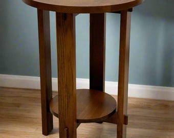 WINNERS ONLY Quarter Sawn Oak Transitional Mission Style 21" Accent End ...