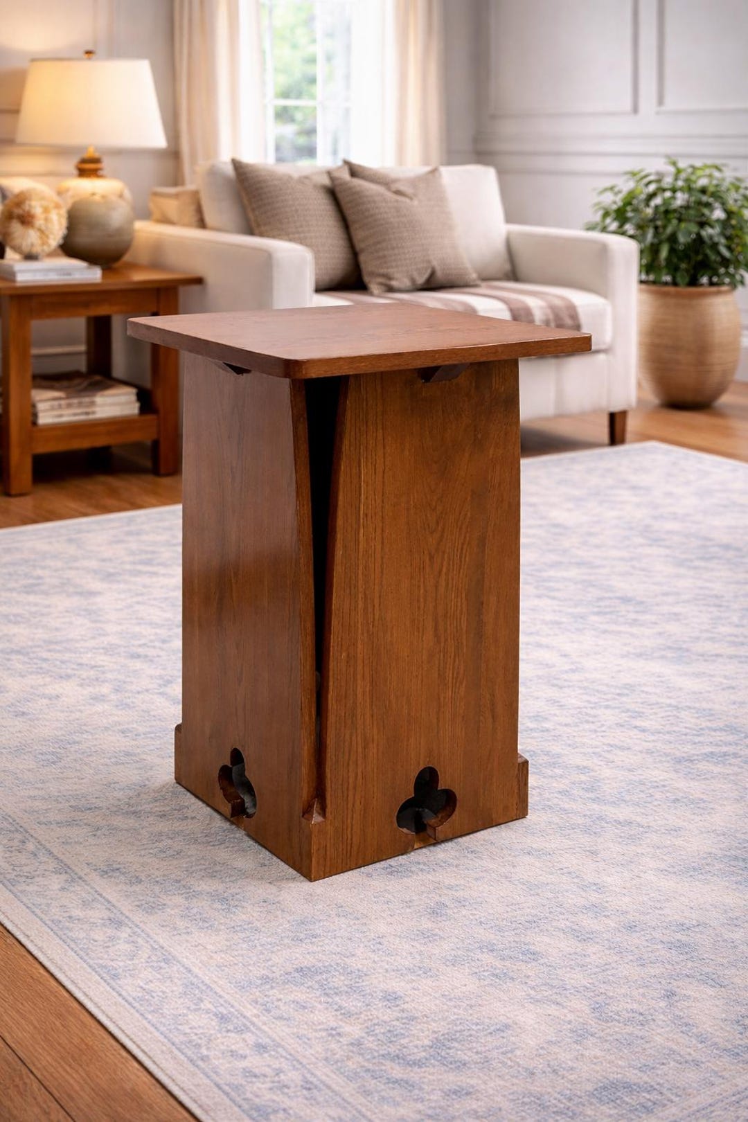 Craftsman Mission Quarter Sawn Oak Side Table - Etsy