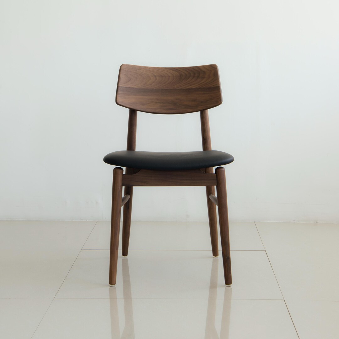 Set of 2 Mid Century Modern Walnut Chair - Etsy