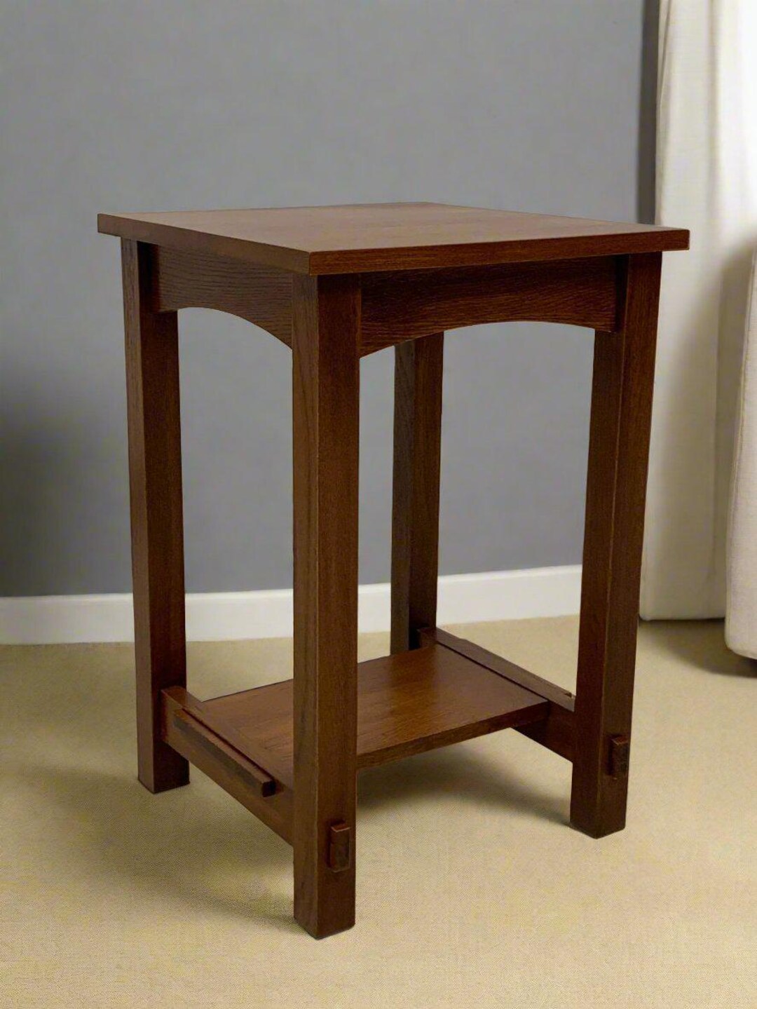 Craftsman Mission Quarter Sawn Oak End Table - Etsy