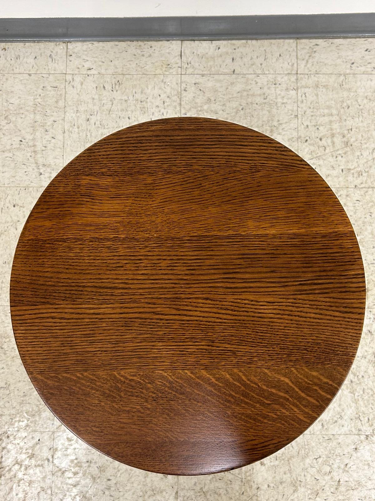 Craftsman Mission Quarter Sawn Oak Round End Table - Etsy
