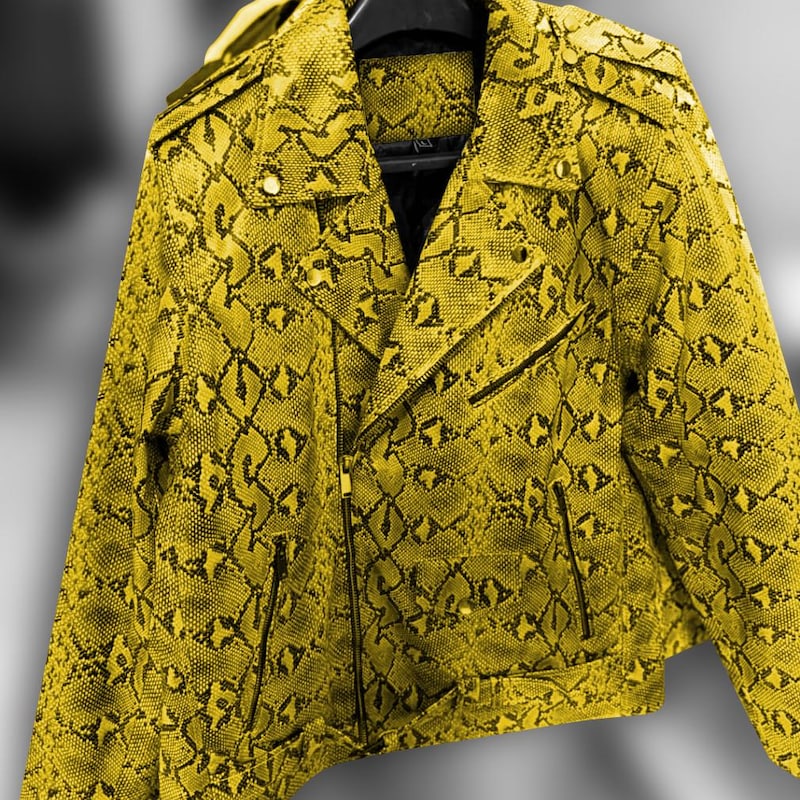 Snake Skin Biker Jackets Mens - Etsy