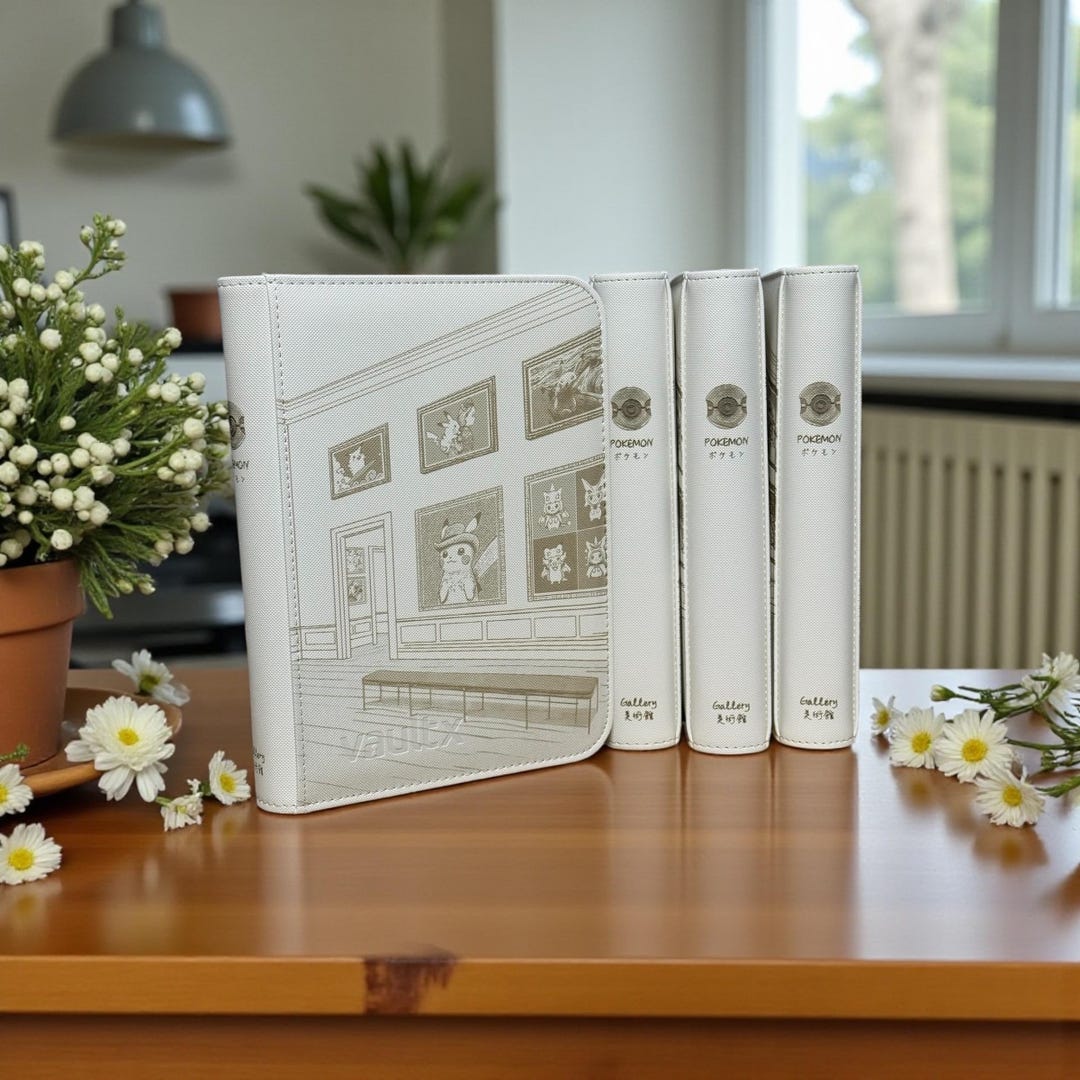 Pokémon Gallery Binder – Custom “white Edition” 4-pocket Vaultx Binder ...