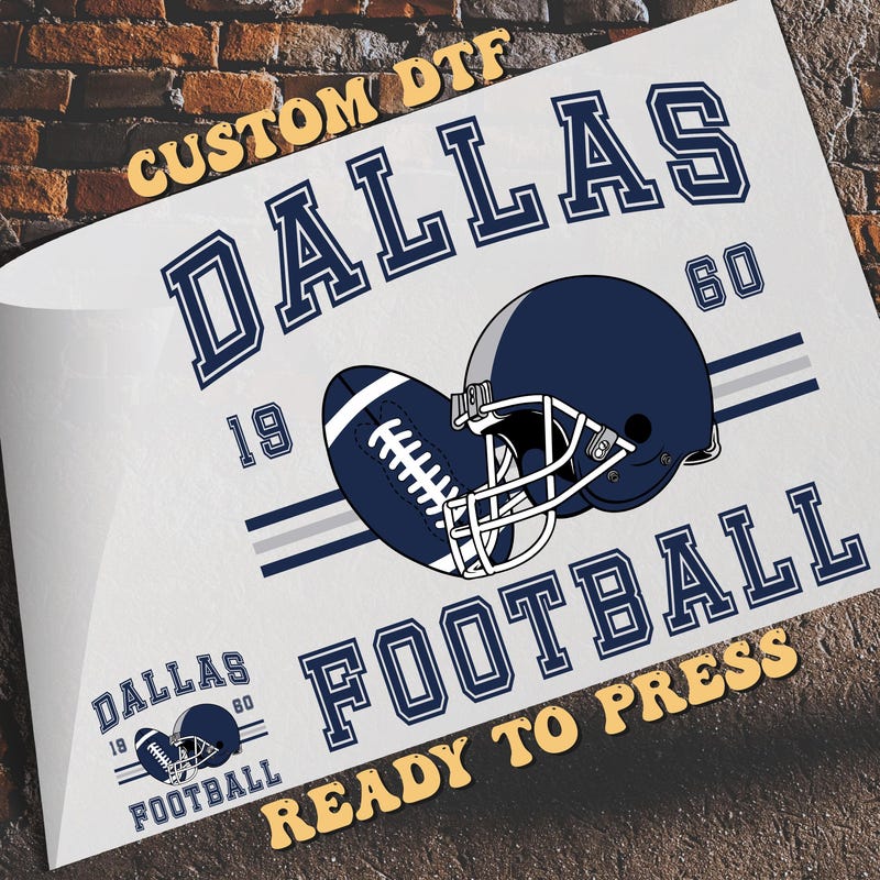 Dtf Dallas Cowboys - Etsy