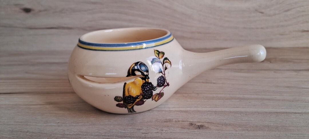 Devon Pottery Egg Separator With Birds, Brixham Pottery Egg Separator ...