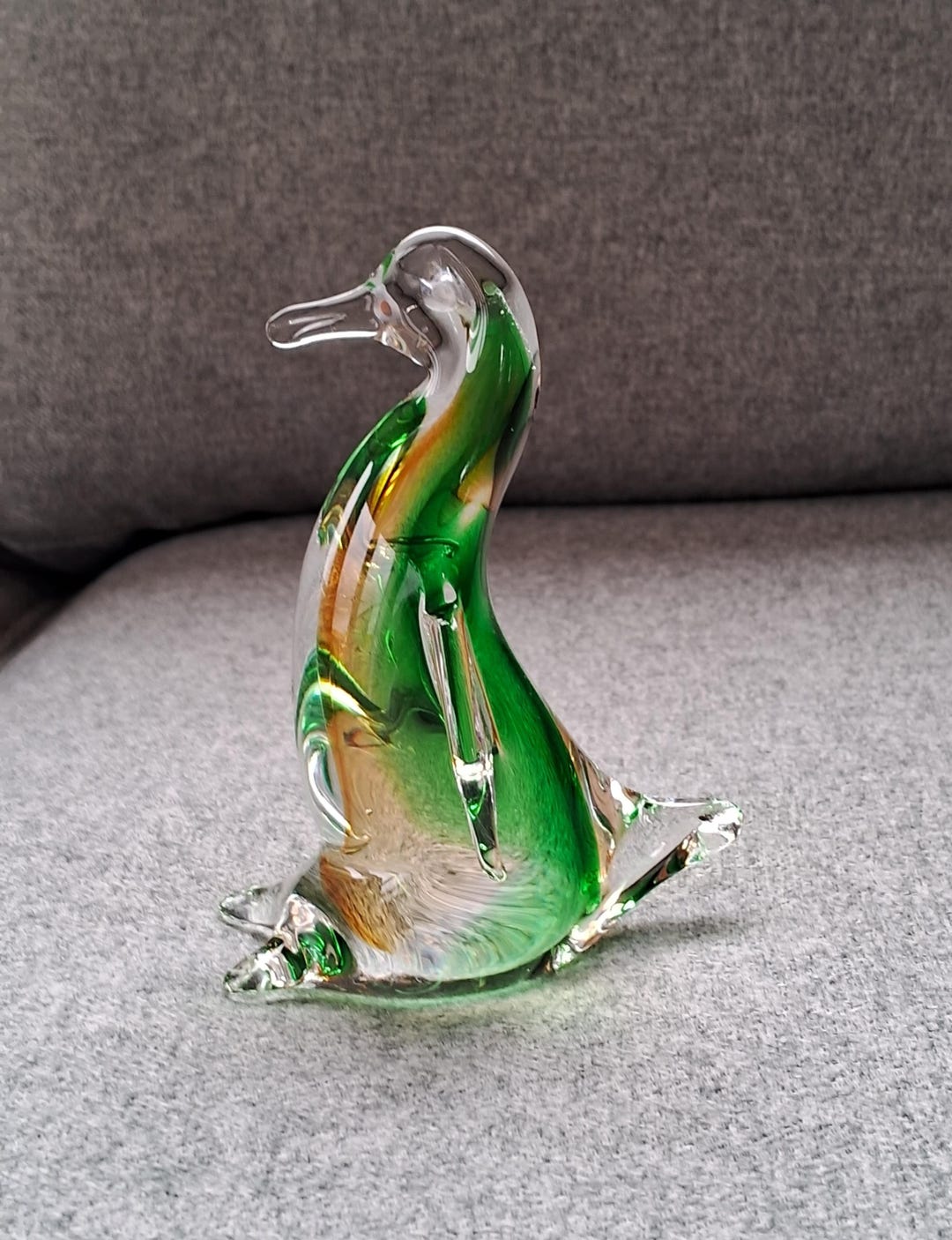 Mid-century Murano Glass Penguin Figurine: Handblown Italian Art Glass ...