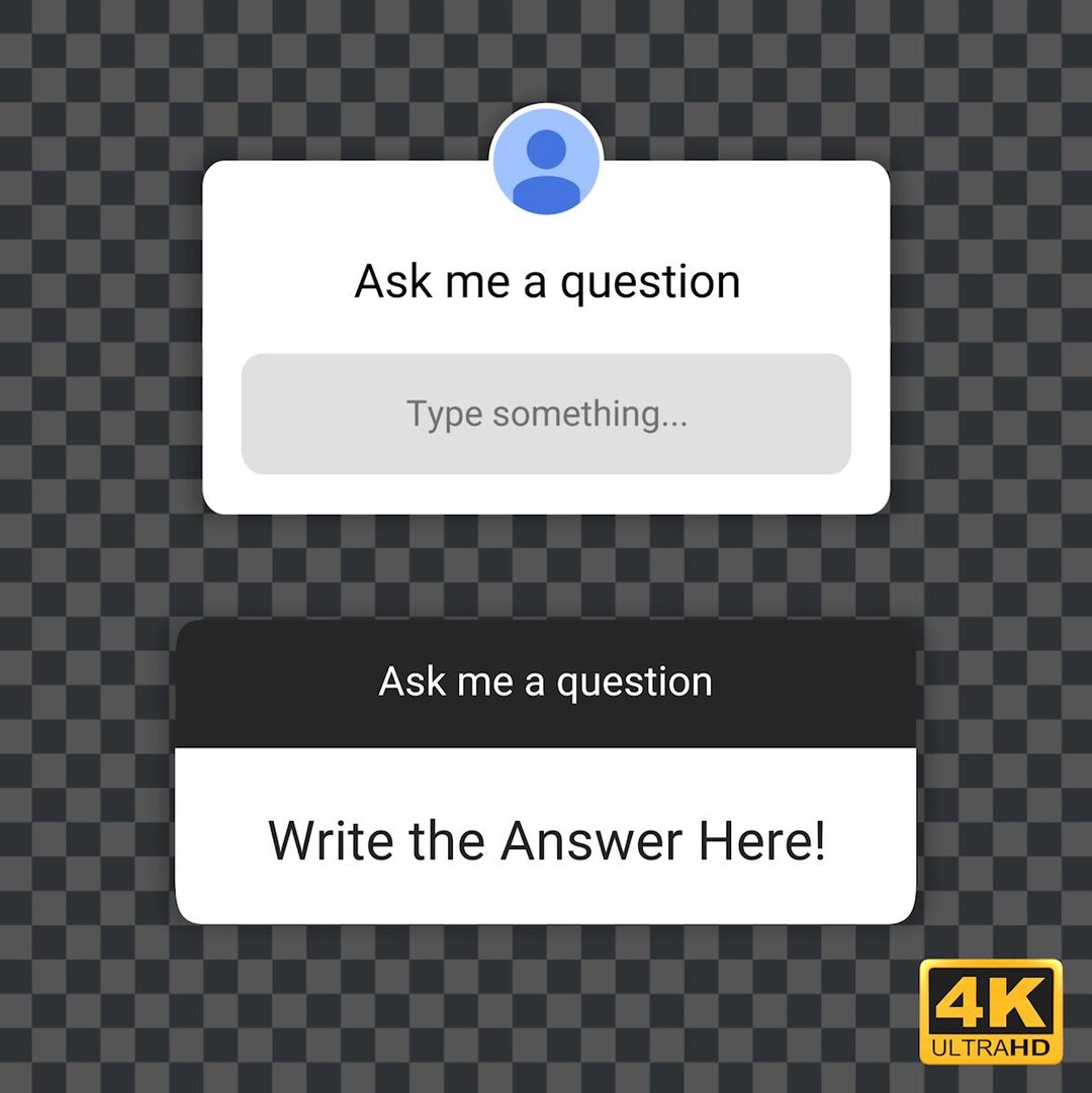 Instagram Q&A Card Template V2 - Etsy