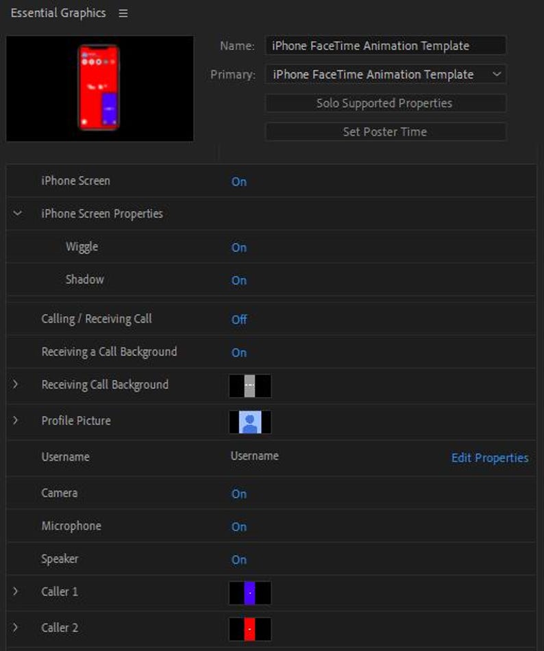 IPhone Facetime Call Animation Template - Etsy