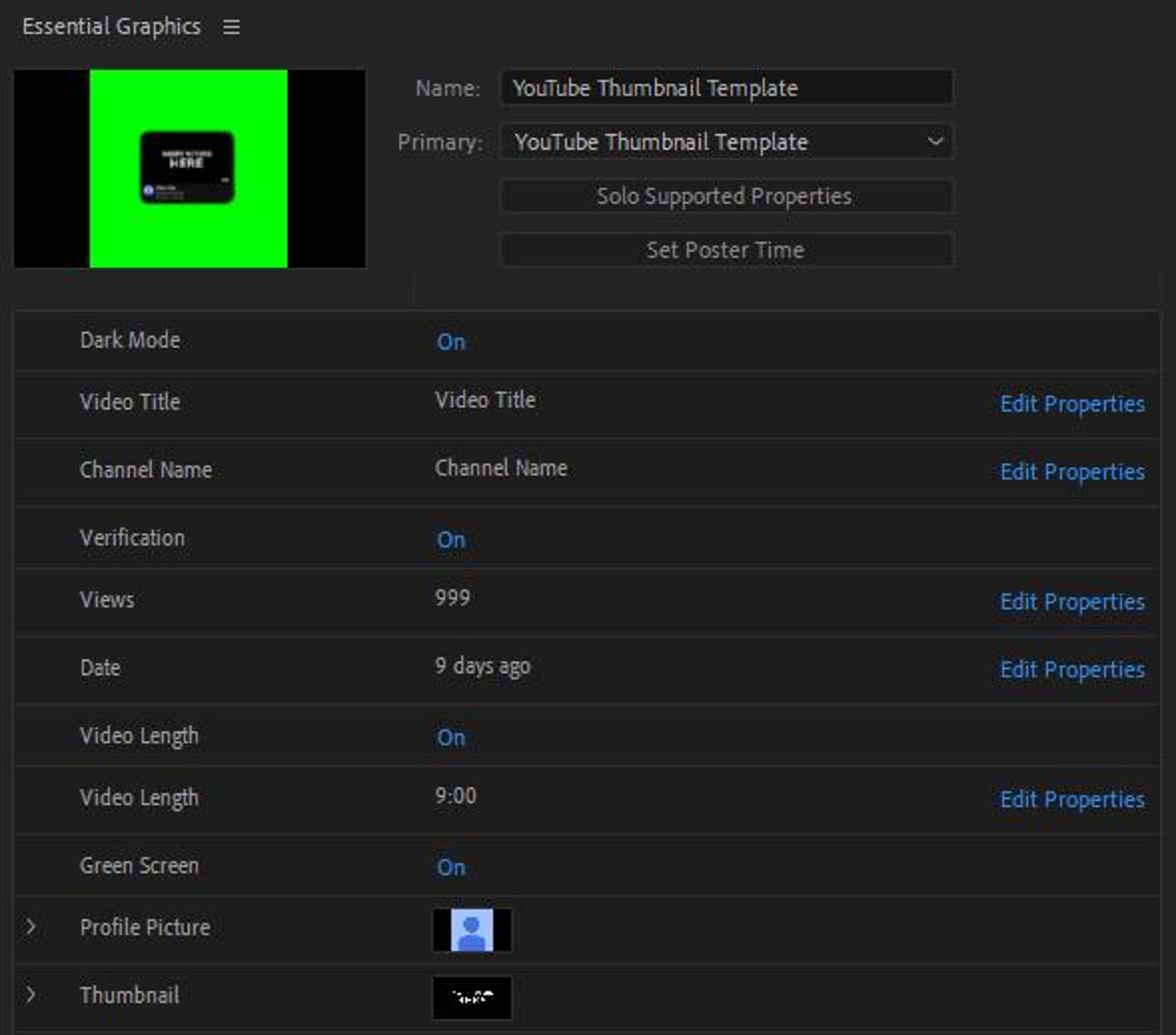 Youtube Thumbnail Animation Template | Dark & Light Mode - Etsy