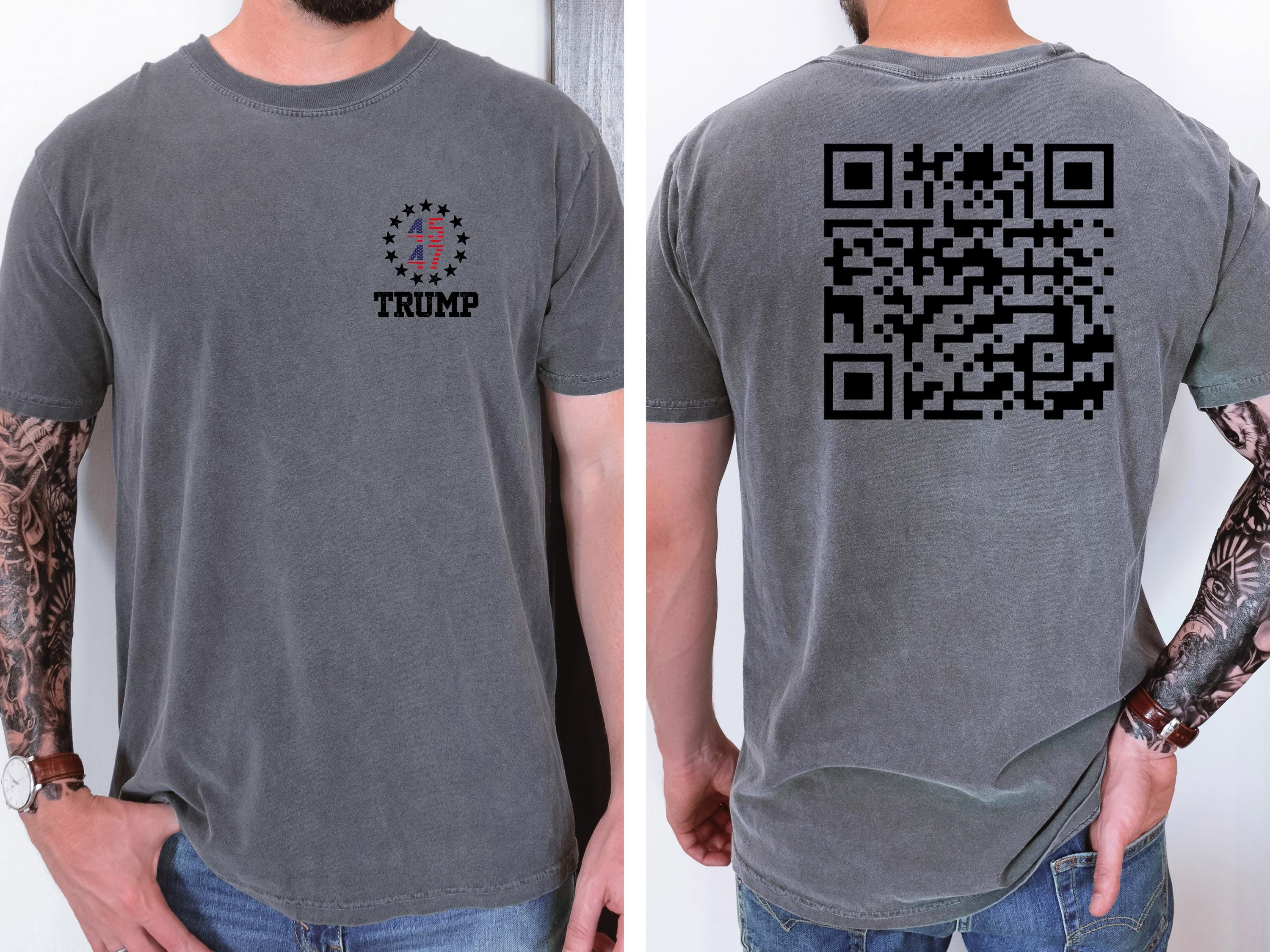 Viral Trump Dance YMCA QR Code T-shirt, Trump Dance Prank Shirt, Funny ...