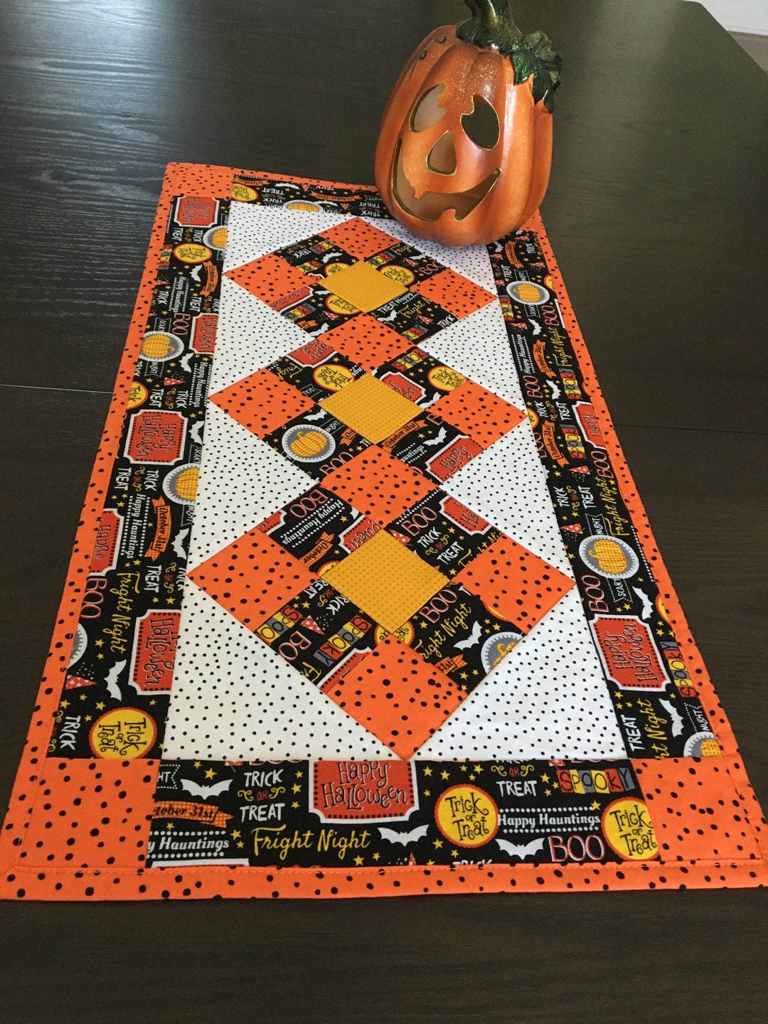 Happy Halloween Table Runner - Etsy