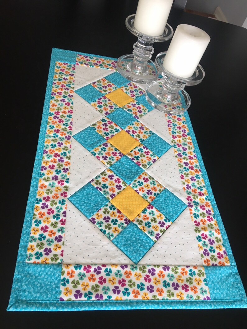 Bright Pansy Table Runner - Etsy