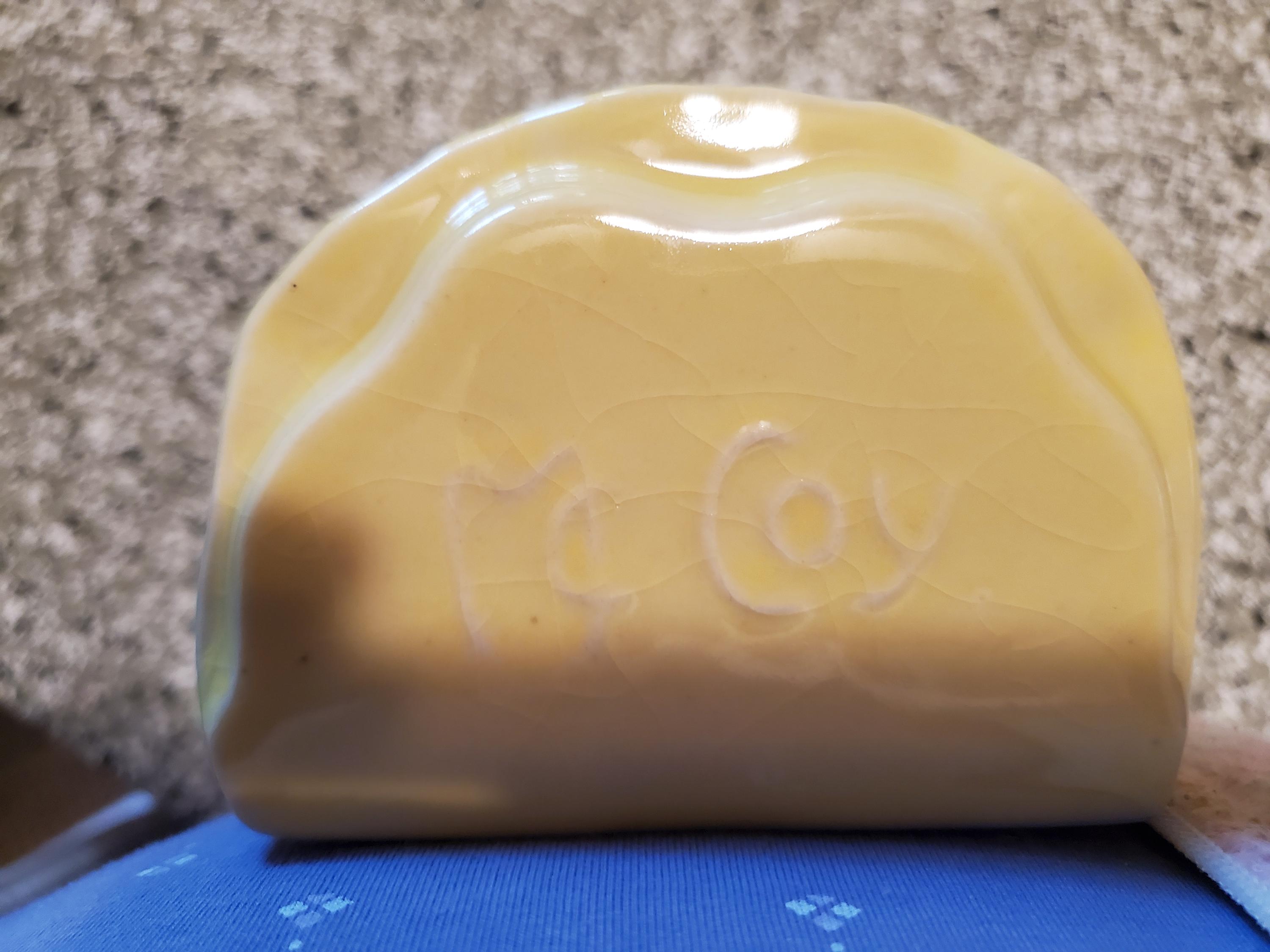 Mccoy Pottery String Holder Woman Cook in Yellow & Green Dress 1950's ...