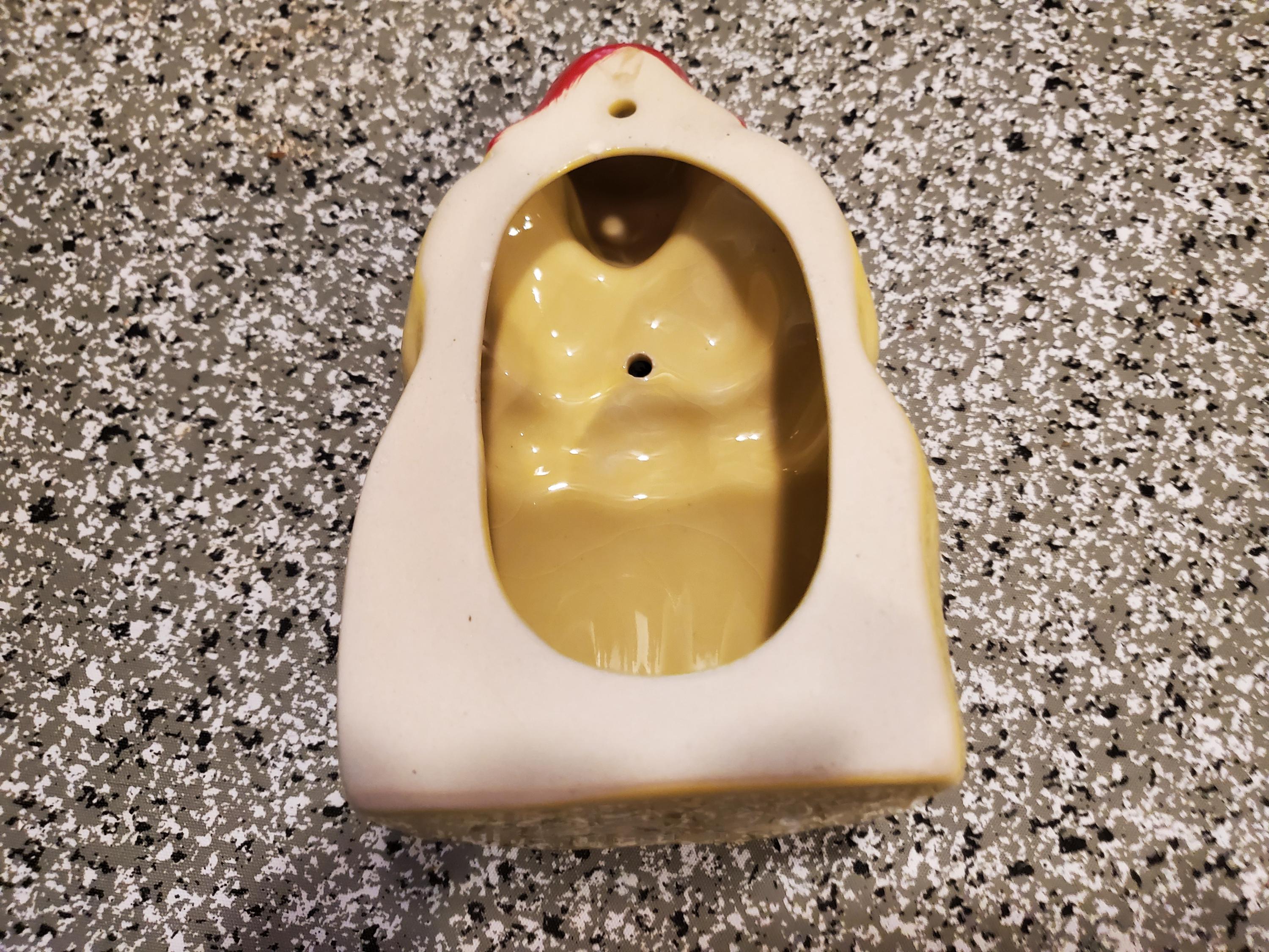 Mccoy Pottery String Holder Woman Cook in Yellow & Green Dress 1950's ...