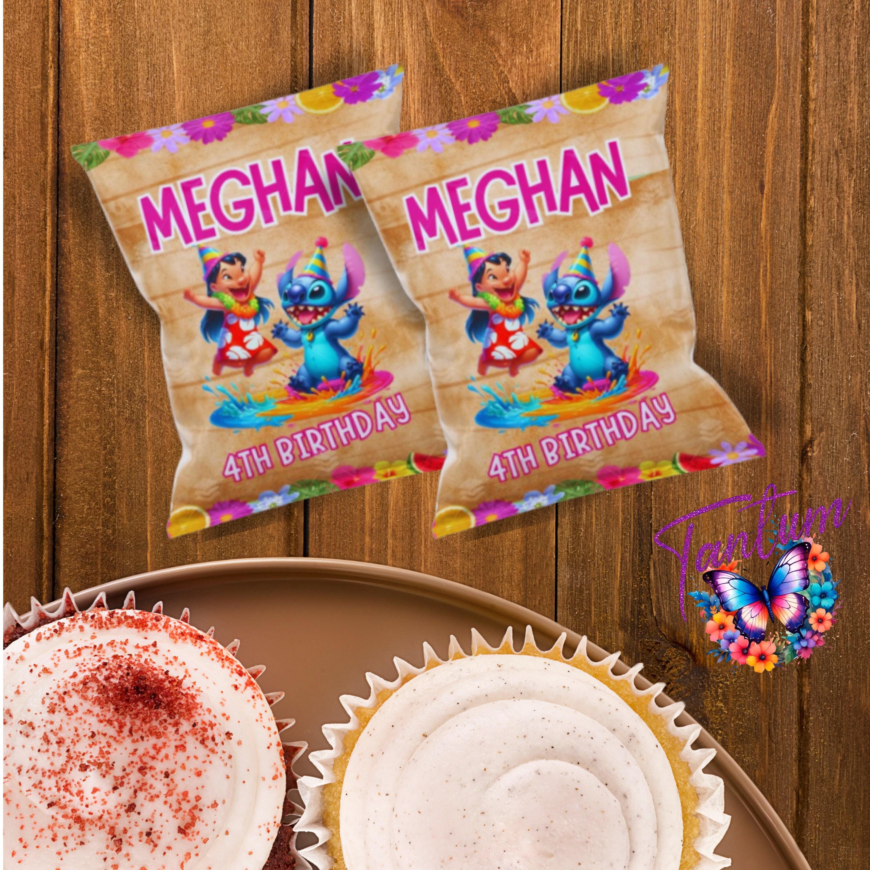 Editable Lilo and Stitch Chip Bags for Party Favors, Party Bags, Lilo ...