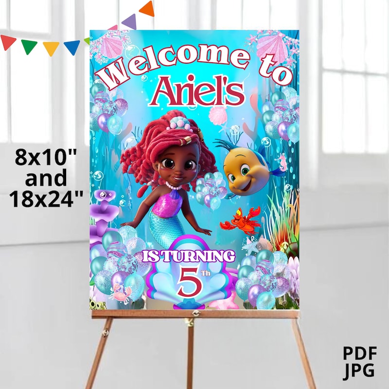 Ariel Watercolor - Etsy