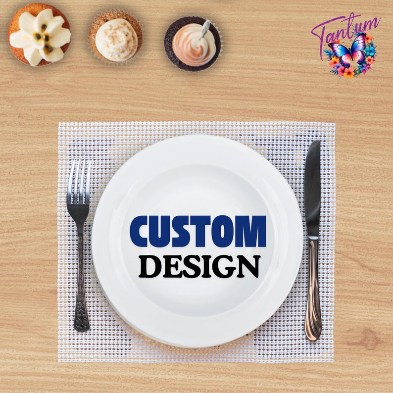 Custom Charger Plate Insert DESIGN for All Occasions, 2 Zise Charger ...