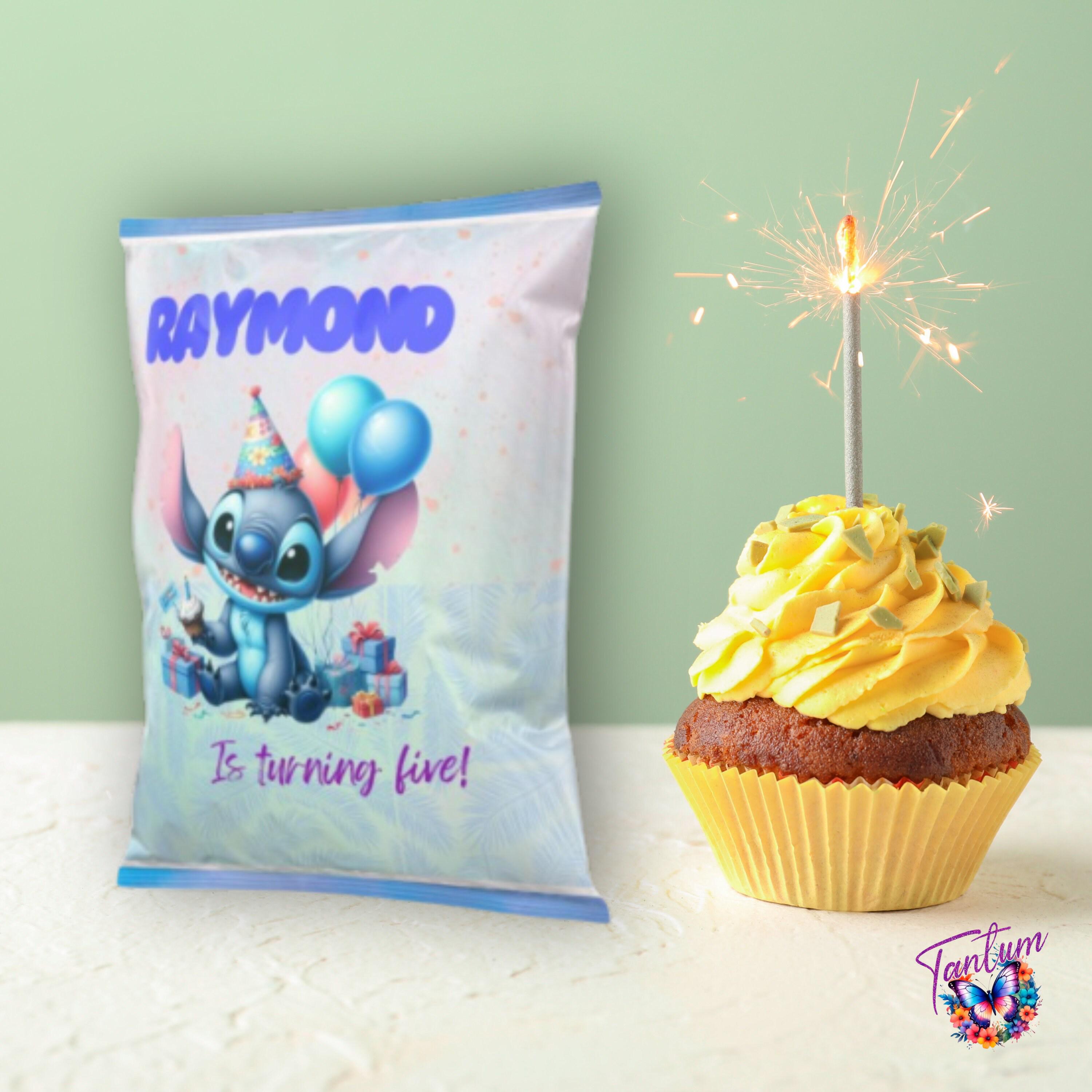 Editable Stitch Chip Bags for Party Favors, Party Bags, Stitch Birthday ...
