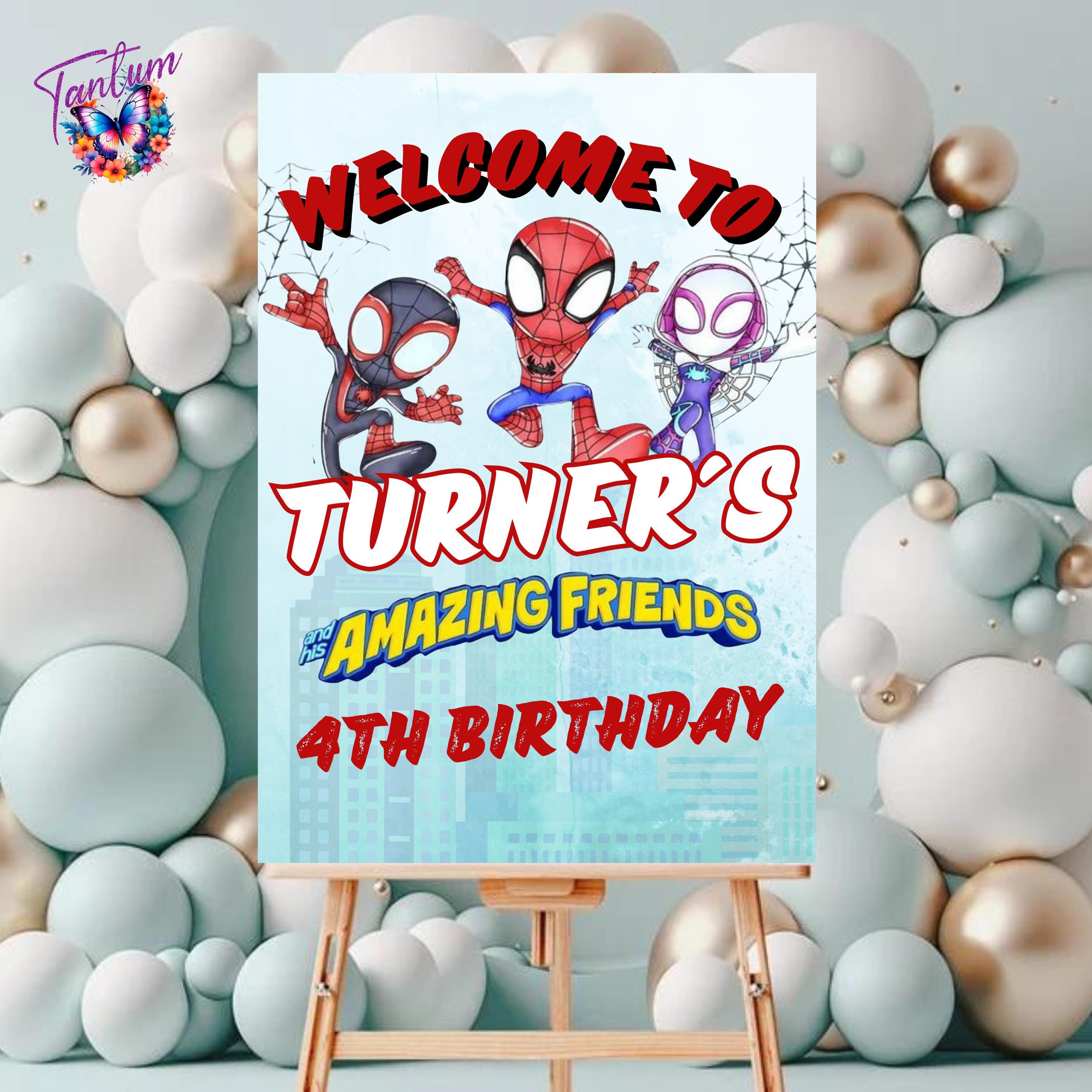 Spidey Welcome Sign, Spidey Welcome Poster, Spidey Birthday Sign ...