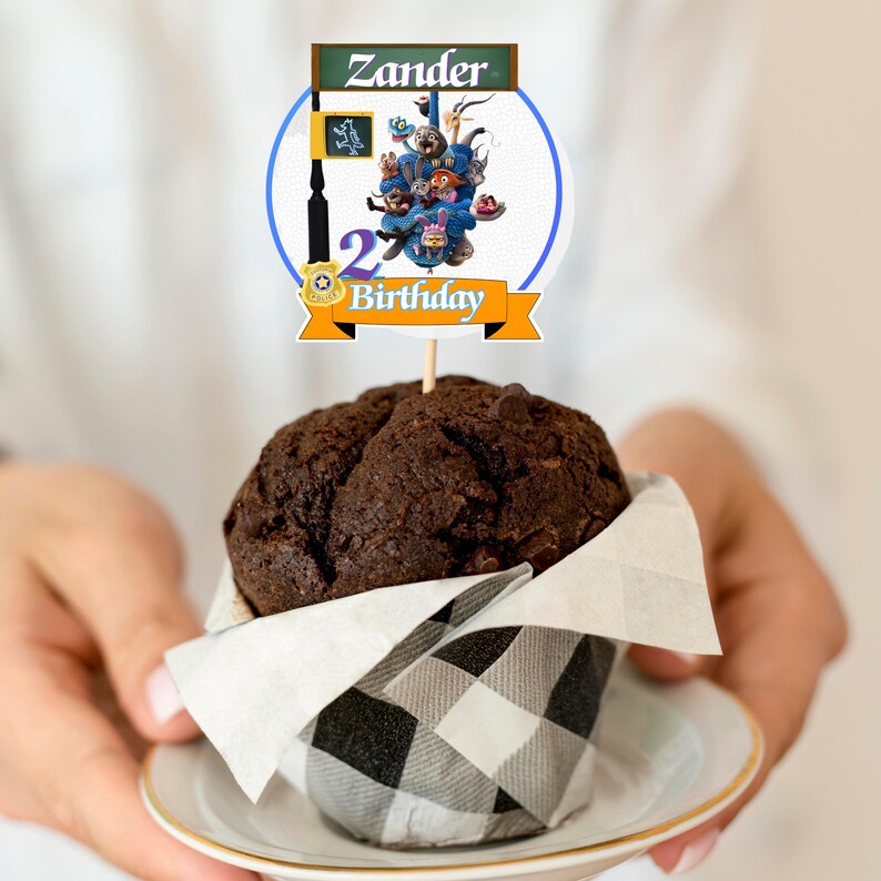 Editable Zootopia Cake Topper,zootropolis Cake Topper, Zootopia2 ...