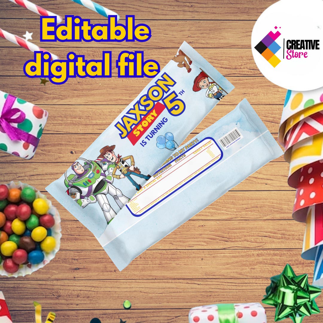 Editable Chocolate Bar Wrapper, Digital Chocolate Wrapper Template ...