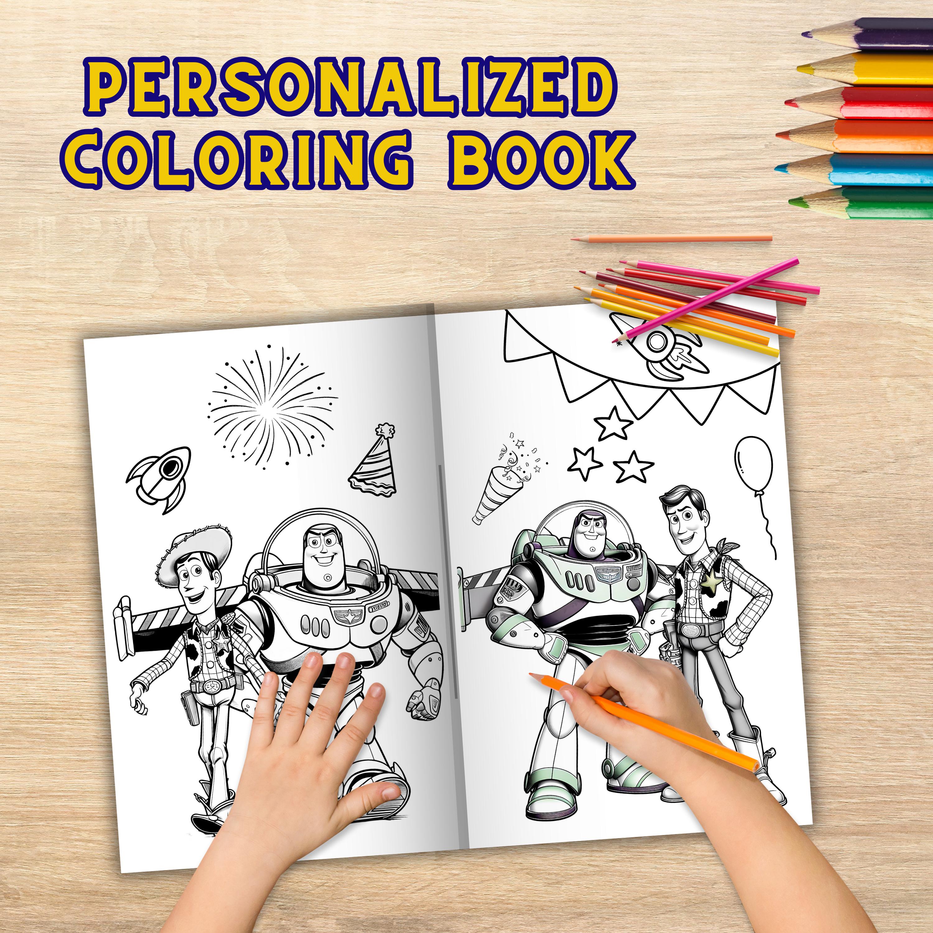 Editable Buzz Lightyear Mini Coloing Book, Buzz Lightyear Coloring Book ...