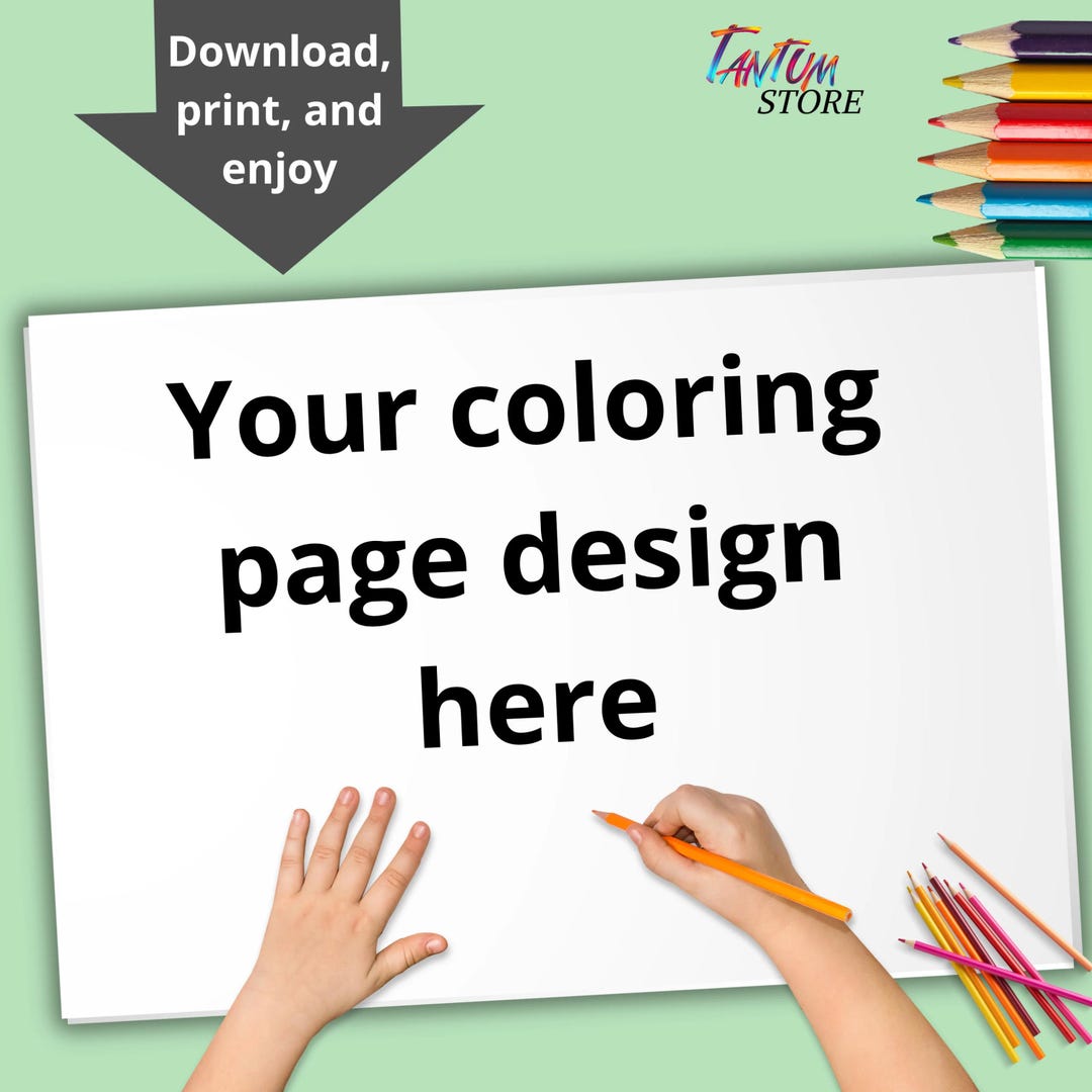 Customized Coloring Page | Themed Activity Tablecloth | Made-to-order ...