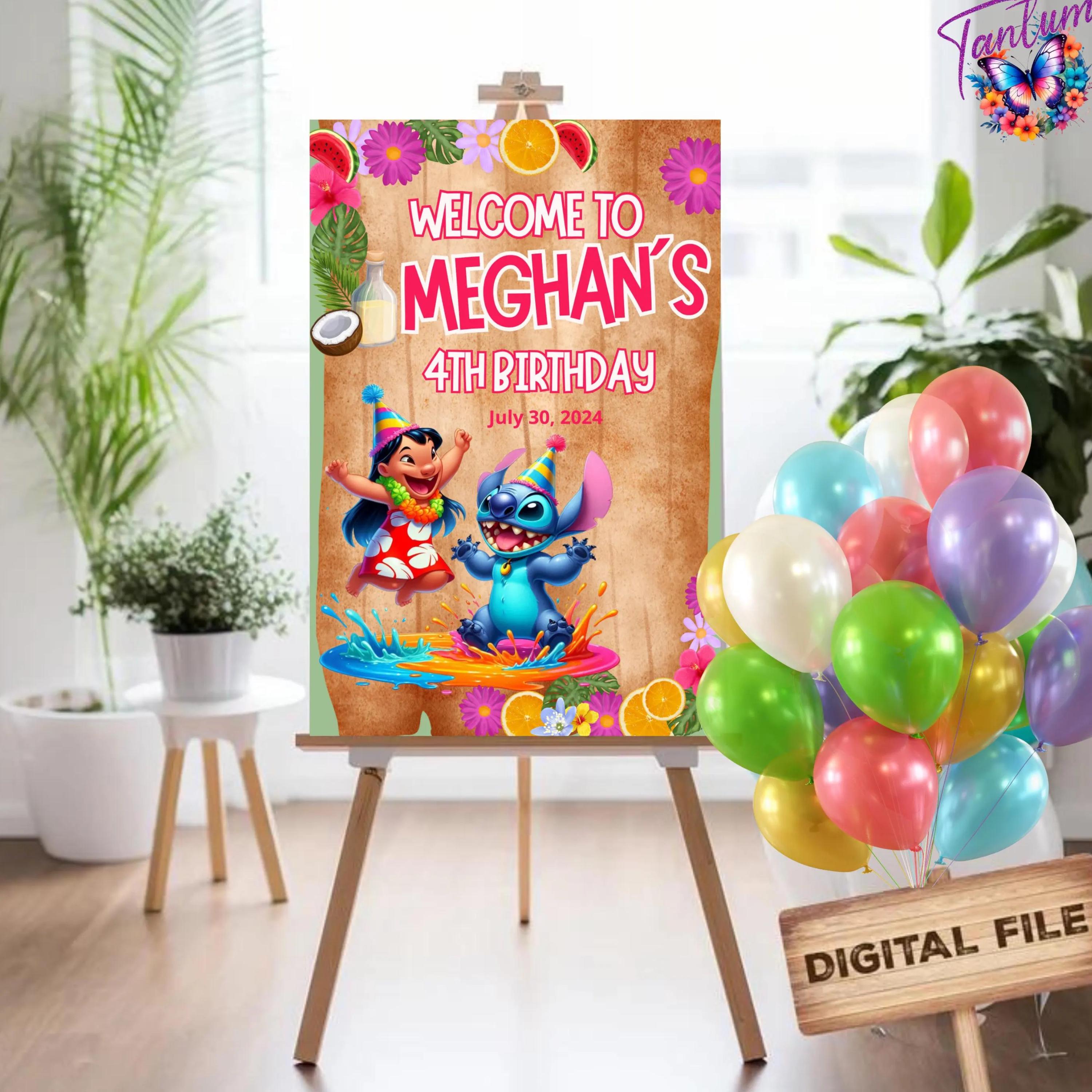 Lilo and Stitch Welcome Sign, Lilo and Stitch Welcome Poster, Lilo and ...