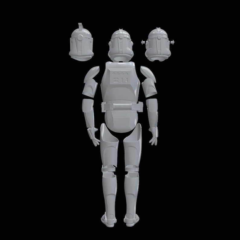 1.6 Scale Clone Trooper Armour Set- Printable Files - Etsy