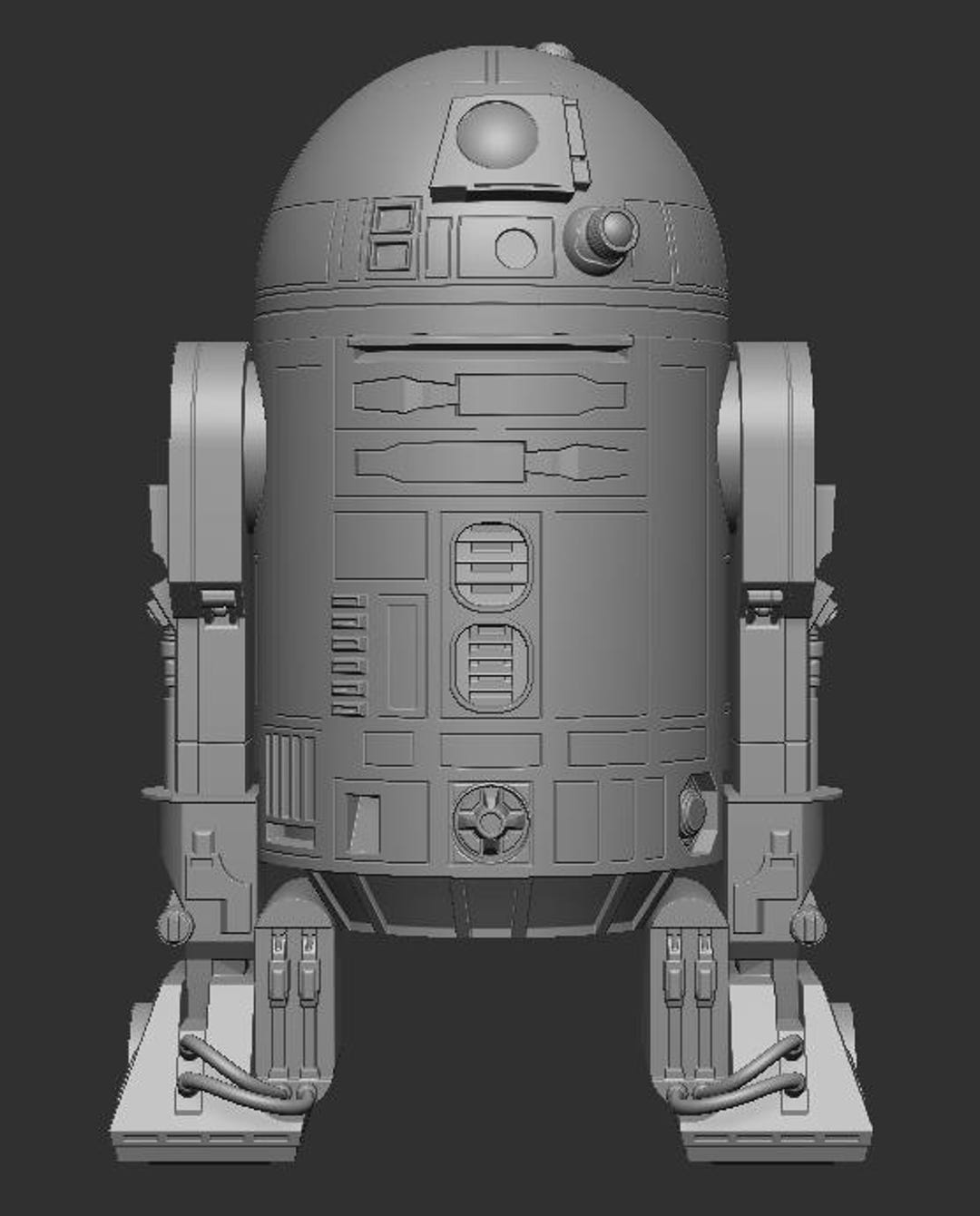 R2d2 Ready for 3d Printing and Ready for 1/6th and 1/12 Scale - Etsy