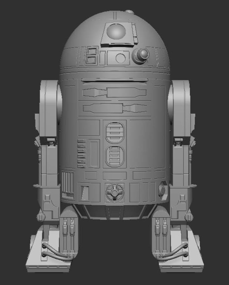 R2d2 Ready for 3d Printing and Ready for 1/6th and 1/12 Scale - Etsy