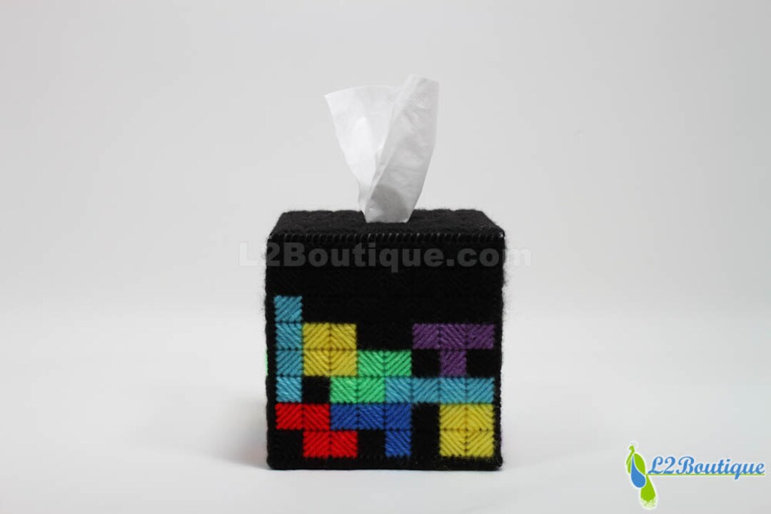 Tetris Arcade Game Inspired Tissue Box Cover - Etsy