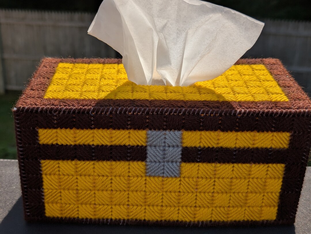 Large Chest Tissue Box Cover Inspired by Minecraft - Etsy