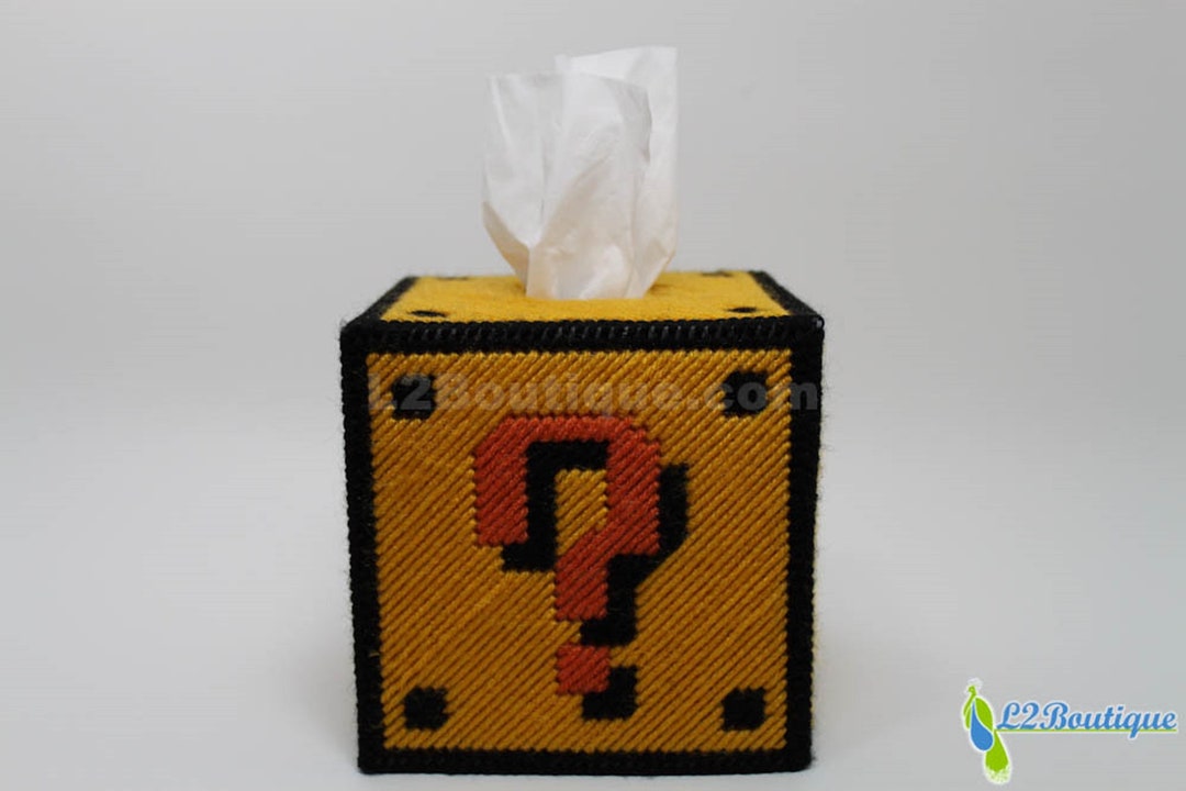 Super Mario / Nintendo/ Question Mark Coin Tissue Box Cover - Etsy UK