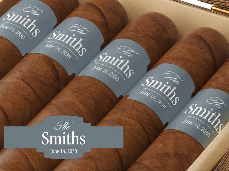 Bulk Custom Wedding Cigar Bands | Personalized Cigar Labels | Cigar Bar ...