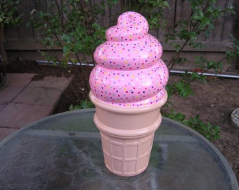 Swirled Summertime Vanilla Sprinkle Fun Ice Cream Bank - Etsy