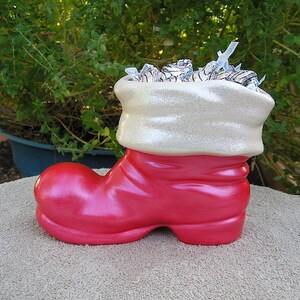 Candy Filled Santa Boot Candy Holder Red - Etsy