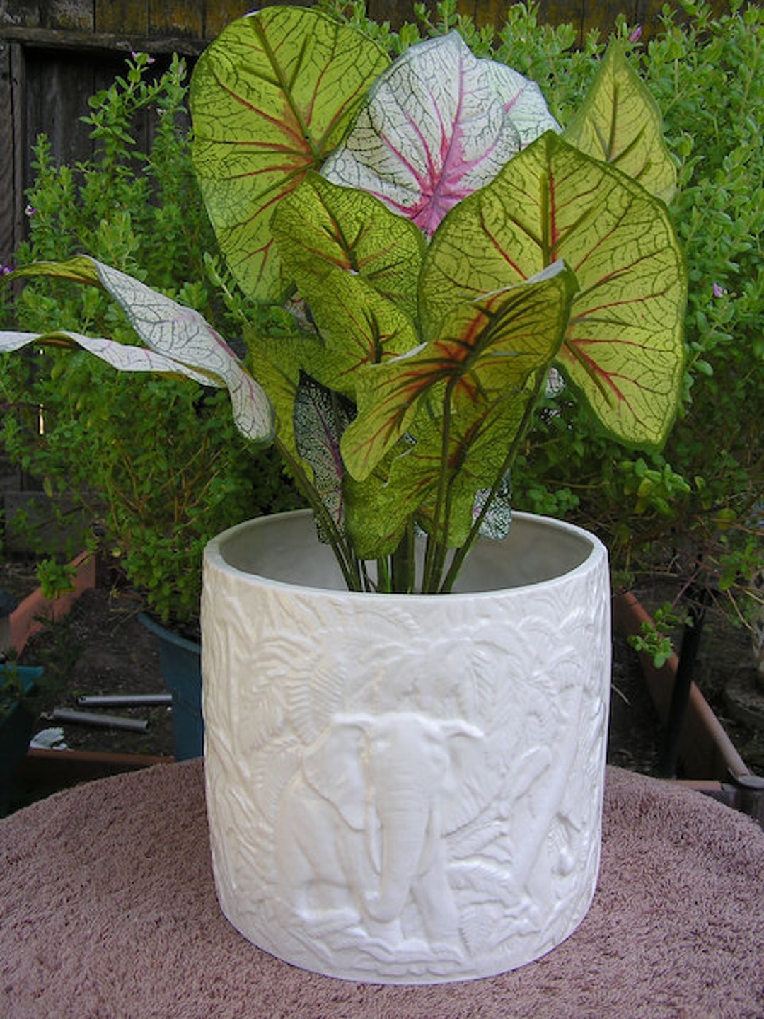 Majestic Elegantly Glazed Elephant Garden Pot - Etsy