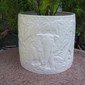 Majestic Elegantly Glazed Elephant Garden Pot - Etsy