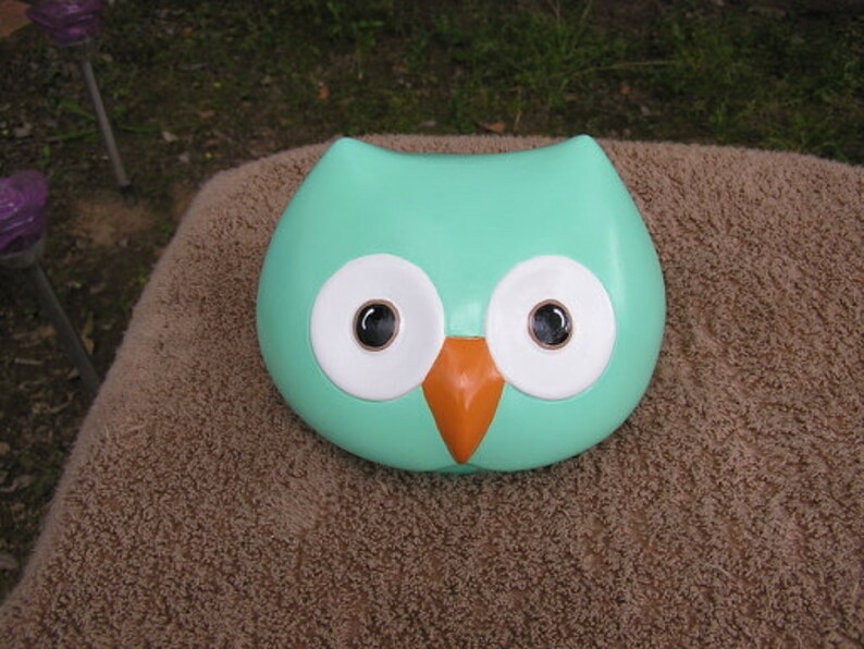 Stoutly Whootiful Owl Cookie Jar Mint Green - Etsy