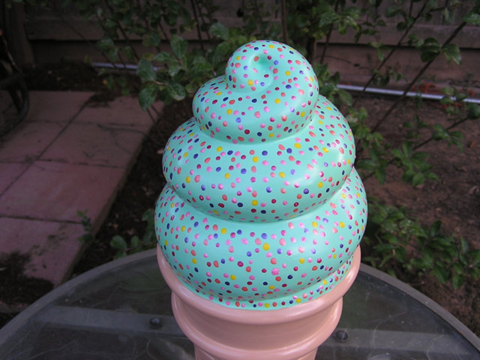 Swirled Mintaliscious Polka Dot Party Ice Cream Bank | Etsy