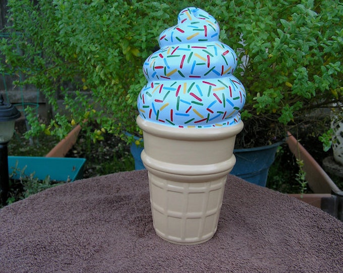 Swirled Morning Light Polka Dot Party Ice Cream Bank - Etsy