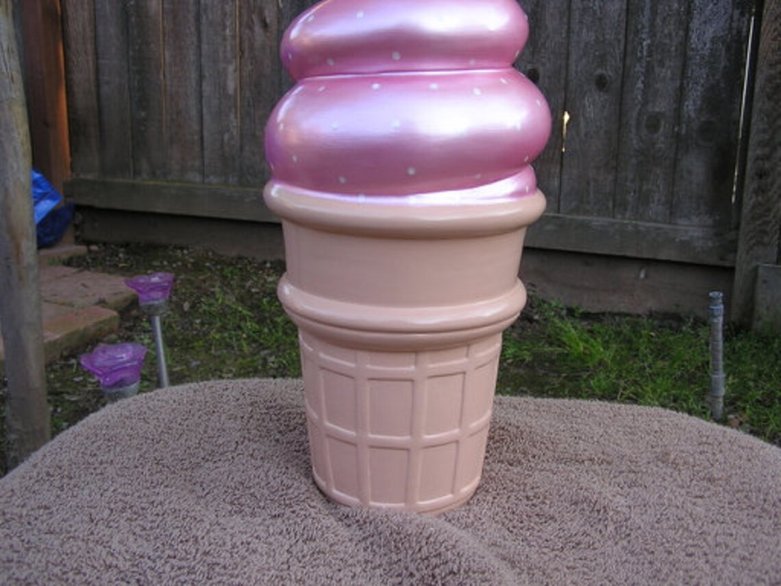 Swirled Marshmallow Cloud Cream Ice Cream Bank - Etsy