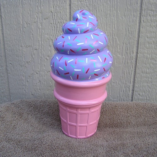Swirled Morning Light Polka Dot Party Ice Cream Bank - Etsy